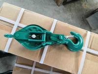 China Transmission Single Double Wheel 10t Snatch Pulley Block for sale