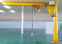 China Floor Mounted Fixed Column Free Standing 5t Engine Lift Jib Crane 360° Rotation for sale
