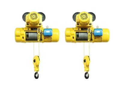 China CD Type Electric Wire Rope Hoist 0.25 to 20 Ton 6m Lifting Height for Construction for sale
