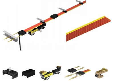 China ISO 8 Pole 50A 80A 100A Overhead Travelling Crane Conductor Rail System for sale
