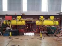 China 1380rpm M3 Double Hook Electric Hoist 2x5t Capacity for Water Conservancy for sale
