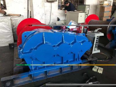 China Pulling Drum Electric Wire Rope Winch 25T 8.5m/min 500m Lifting Capacity for sale