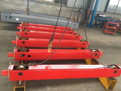 China Single Girder Crane End Carriage 20t with Running Motor 1.5kW Forged Wheel for sale
