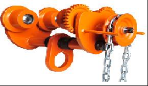 China Manual Chains Geared Trolley Hoist 0.5-5 Ton Capacity with Anti-Collision Design for I-Beam Rail Systems for sale