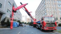 China Vehicle Mounted Screw Ship Unloader Remotely Moved On Highway Strong Mobility for sale