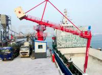 China Cement Mobile Ship Unloader / Screw Type Ship Unloader 200 - 1500t/h Capacity for sale