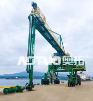 China 100 - 500t/H Tire Mobile Screw Ship Unloader Easy To Move for sale