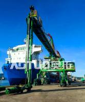 China 600T/H Tire Mobile Screw Ship Unloader 15000 DWT Unload Large Sea Ships for sale