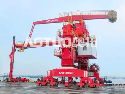 China Port Dry Bulk Rail Mobile Screw Ship Unloader Equipment Efficient And Intelligent Ship for sale