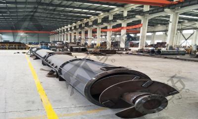 China Industrial Screw Conveyor / Screw Type Conveyor System 10t/h - 1500 t/h for sale