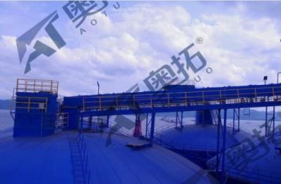 China Industrial Air Slide Conveyor 110 - 150m/Min Hoisting Speed 75m Hopper Volume for sale
