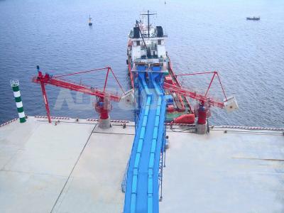 China Cement Screw Type Ship Unloader 600～15000 DWT / Continuous Ship Unloader for sale