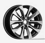 China Machine Cut face 4 Hole 16 Inch Alloy Wheels Full Painted 52 ET 4 X1 00 PCD for sale