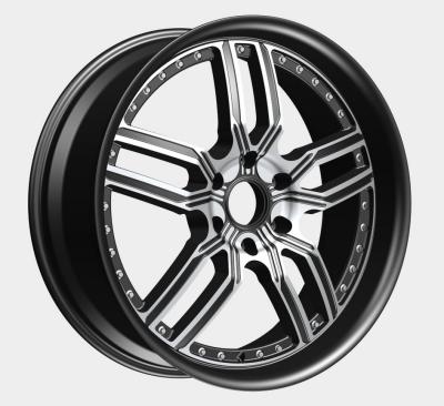 China 20 * 8.5 Black Car 20 Inch Alloy Wheel With 6 Holes for sale