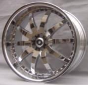 China Size 22x10.5 Kin-176 V-CH Full Painted Chromed Car Alloy Wheels with 5 Holes for sale