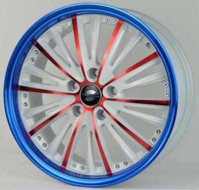China 2013 New Size17 X 7.5 17 Inch Car Alloys Wheels with Red Facc / Blue Lip for sale