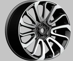 China 5 Hole Chrome Car Alloys Wheels 120 PCD with 22 Inch Machine Cut Face KIN-849 for sale