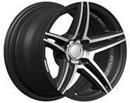China Hyper Black 14 Inch Alloy Wheels with 14x6.0 4 Holes for for Cars KIN-481 for sale