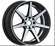 China Black Chrome Car Alloy Wheels with 17x7.5 / 17x9.0 Size for Benz Kin-732 for sale