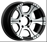 China Black Chrome 15 Inch Alloy Wheels Machine Cut Face for Car KIN-639 for sale