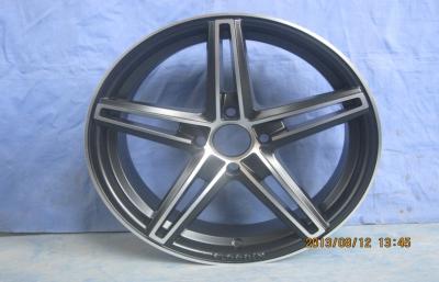 China Custom Black 16 Inch Alloy Wheels , Auto Alloy Wheels with 5 / 4 Hole for sale