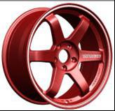 China Red 5 Hole 18 Inch Alloy Wheels Full painted With Machine cut face for sale