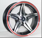 China Alloy Cars Silver Full Painted Wheels 13x5.5 With Machine Cut Face for sale