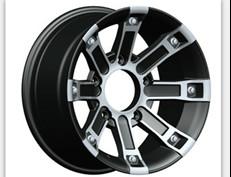 China Full Painted Custom Polish 16 Inch Alloy Wheels Black with 5 Hole for sale