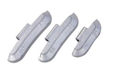 China Pb Alloy Wheel Balancing Weights Clip-On Type Plumbum With 100 Grammes for sale