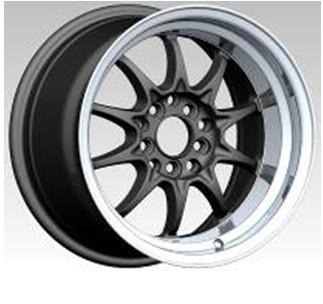China 15 Inch Car Alloys Wheels Lightweight Polish With Machine Cut Face for sale