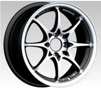 China Full Painted 15 Inch Alloy Wheels Lightweight Polish With 0 / 8 Hole for sale