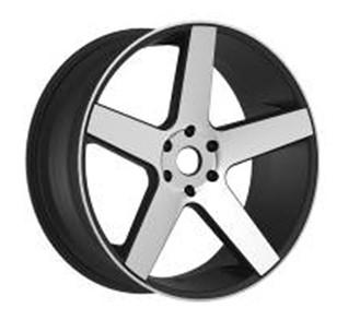 China Lightweight Car Alloys Wheels Aluminum Alloy With Machine Cut Face for sale
