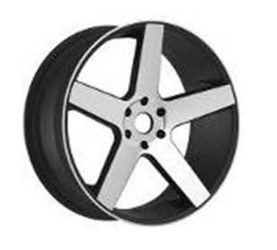 China Lightweight Polish Car Alloys Wheels 4 / 6 Hole with Machine Cut Face for sale