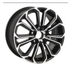 China Black Polish 15 Inch Alloy Wheels Full Painted Lightweight , 5 Hole for sale