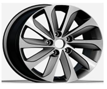 China Full Painted 18 Inch Alloy Wheels Black Polish With 5 Hole For HYUNDAI for sale