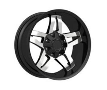 China V-CH Lightweight 20 Inch Alloy Wheels Full Painted Black 135 - 150 PCD for sale