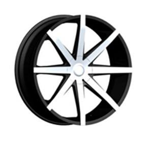 China 135 / 25 ET Aluminum Car Alloys Wheels Lightweight with Machine cut face for sale