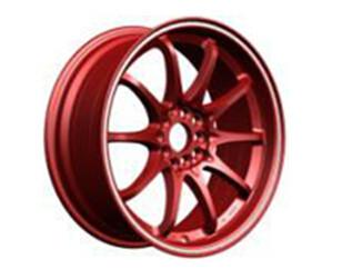 China Red Full Painted 16 Inch Chrome Wheels 4 / 5 / 8 Hole , 28 ET for sale