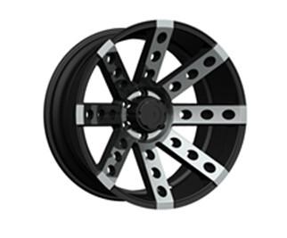 China Black Aluminum Car Alloys Wheels Lightweight , 22 x 11 Size for sale