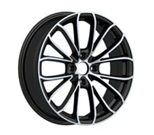 China Black Light Weight 17 Inch Alloy Wheels 4 Hole 25 - 40 ET for sale