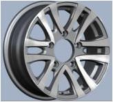 China SUV Chrome 15 Inch 4x4 Alloy Wheels 5 Holes With Machine Cut Face for sale