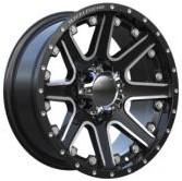 China Black 16 Inch Car Alloy Wheels Full Painted -10 - 0 ET , 5 / 6 X 114.3 - 139.7 PCD for sale