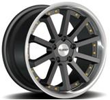 China KIN-382 Black Alloy Wheels 17 Inch 28 ET With Machine Cut Face for sale