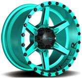 China Aluminium  16 Inch Alloy Wheels Green Deep Concave Car 6 X 139.7 PCD for sale