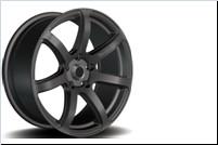 China Aluminum Alloy Wheels 28 ET Matte Black With Inserts 17 X 7.5 for sale