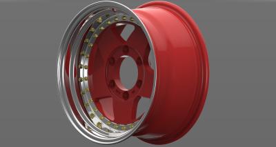 China Red Painted 15 / 16 / 20 Inch Alloy Wheels 5 Hole 111 CB for sale