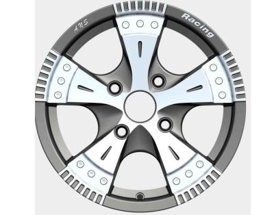 China 12 * 4.5 Full Painted 4 Hole 12 Inch Alloy Wheels For Car Customized for sale
