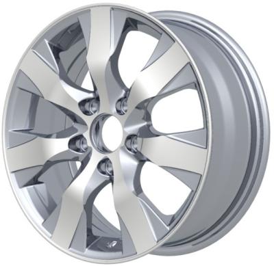 China Sliver 5 Hole 16 Inch Alloy Wheels 16x6.5 For Aftermarket Car for sale