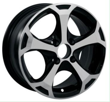 China 4 Hole Inch Alloy Wheels, Black High Performance Car Wheel for sale