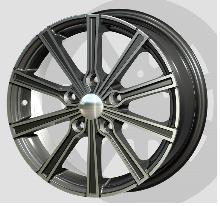 China CB 54.1 - 73.1, Polished 14 Inch Alloy Wheels 5 Hole 15x6 14x6 for sale